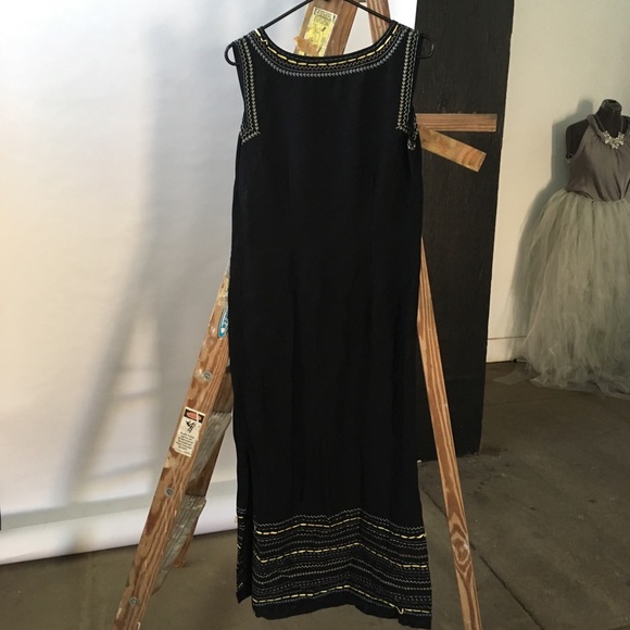 Carole Little | Dresses | Carol Little Black Maxi Dress | Poshmark
